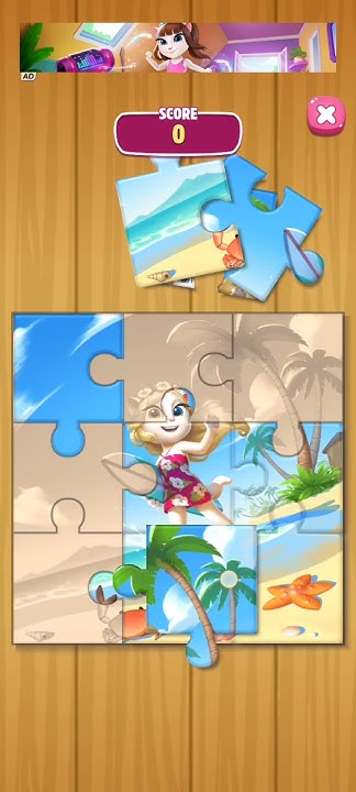 Talking Angela Puzzle Game Shorts Youtube