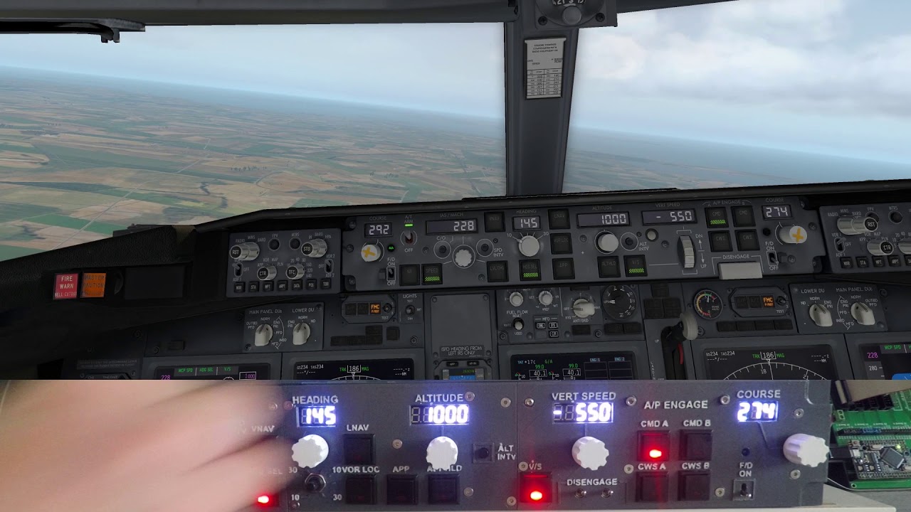 Boeing 737 MCP for X-plane 11 - YouTube