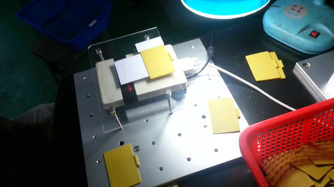Laser Machine for Contactless Chip Data - YouTube