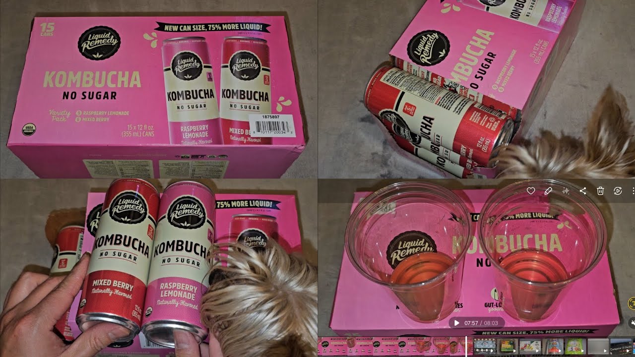 Costco Sale Item Review Liquid Remedy Kombucha Raspberry Lemonade and ...