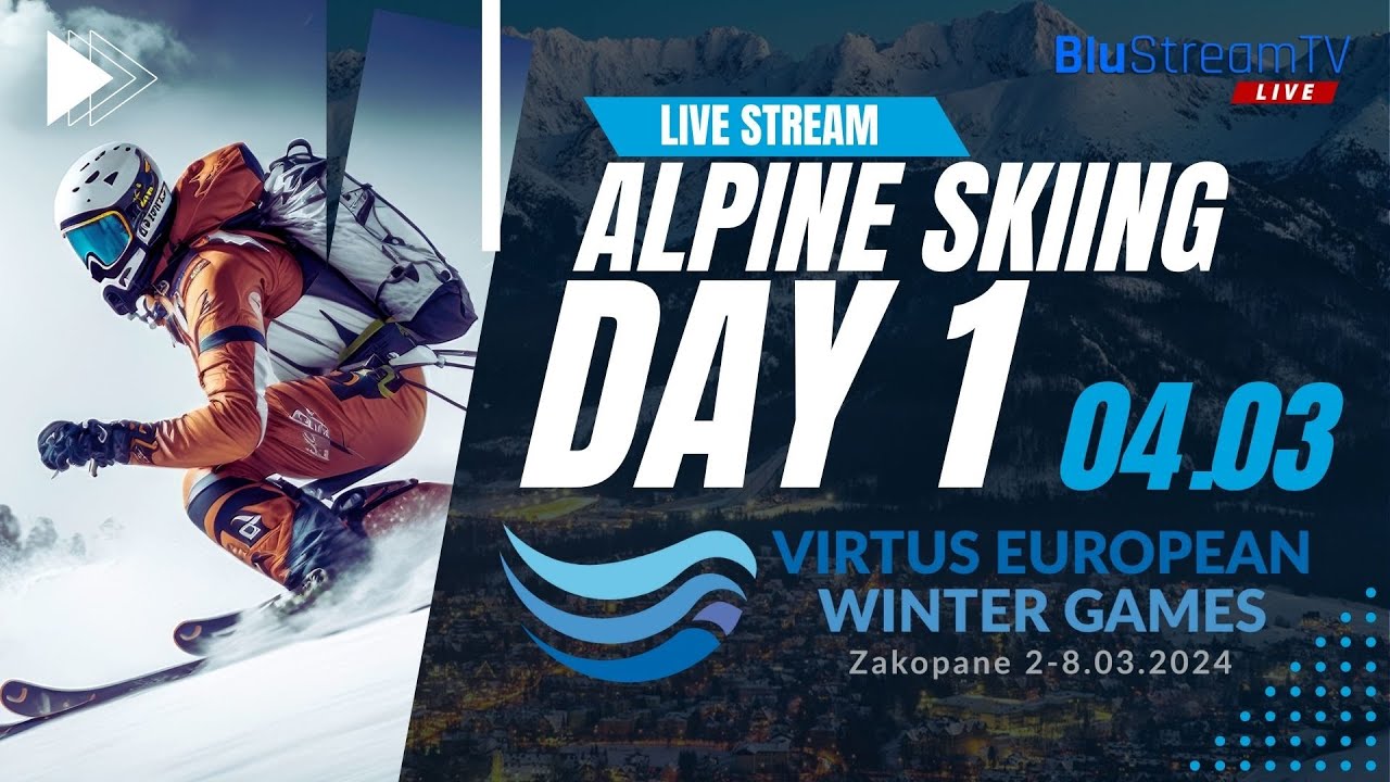 DAY 1 - ALPINE SKIING - 2024 Virtus European Winter Games - YouTube