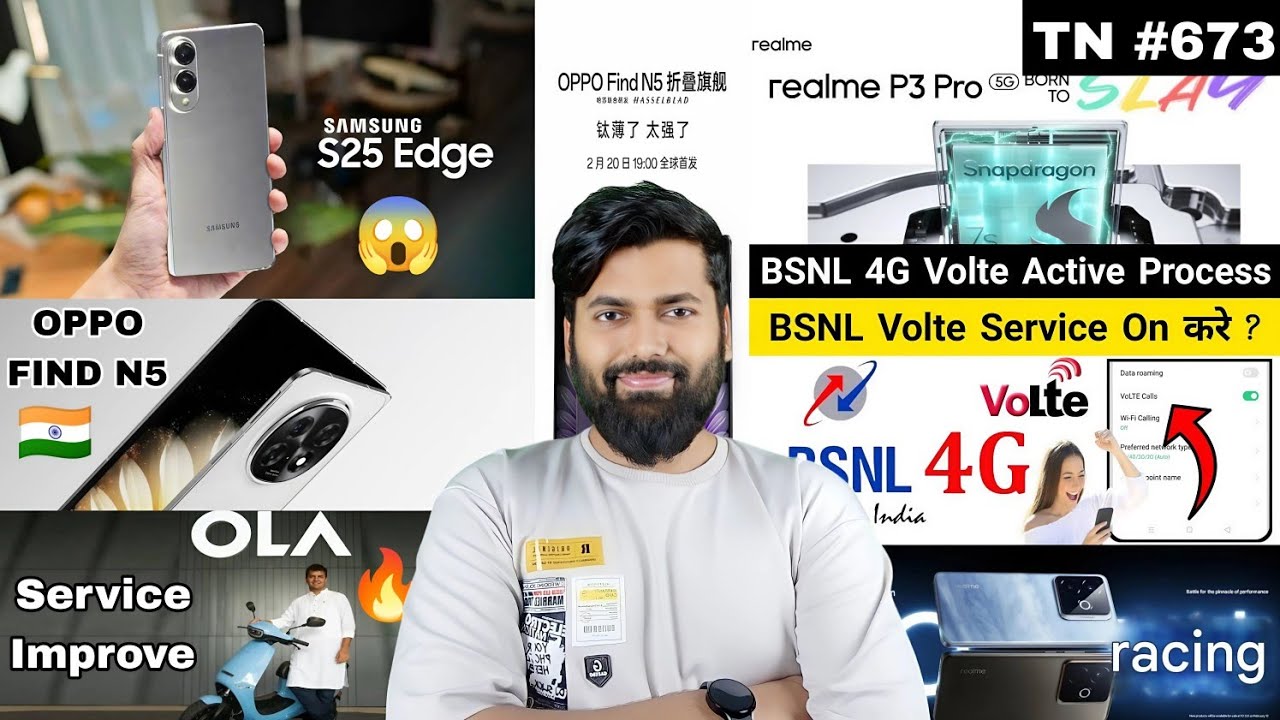 OPPO Find N5 😱| Realme P3 Pro 🔥| OLA Electric service | Galaxy S25 Edge ...