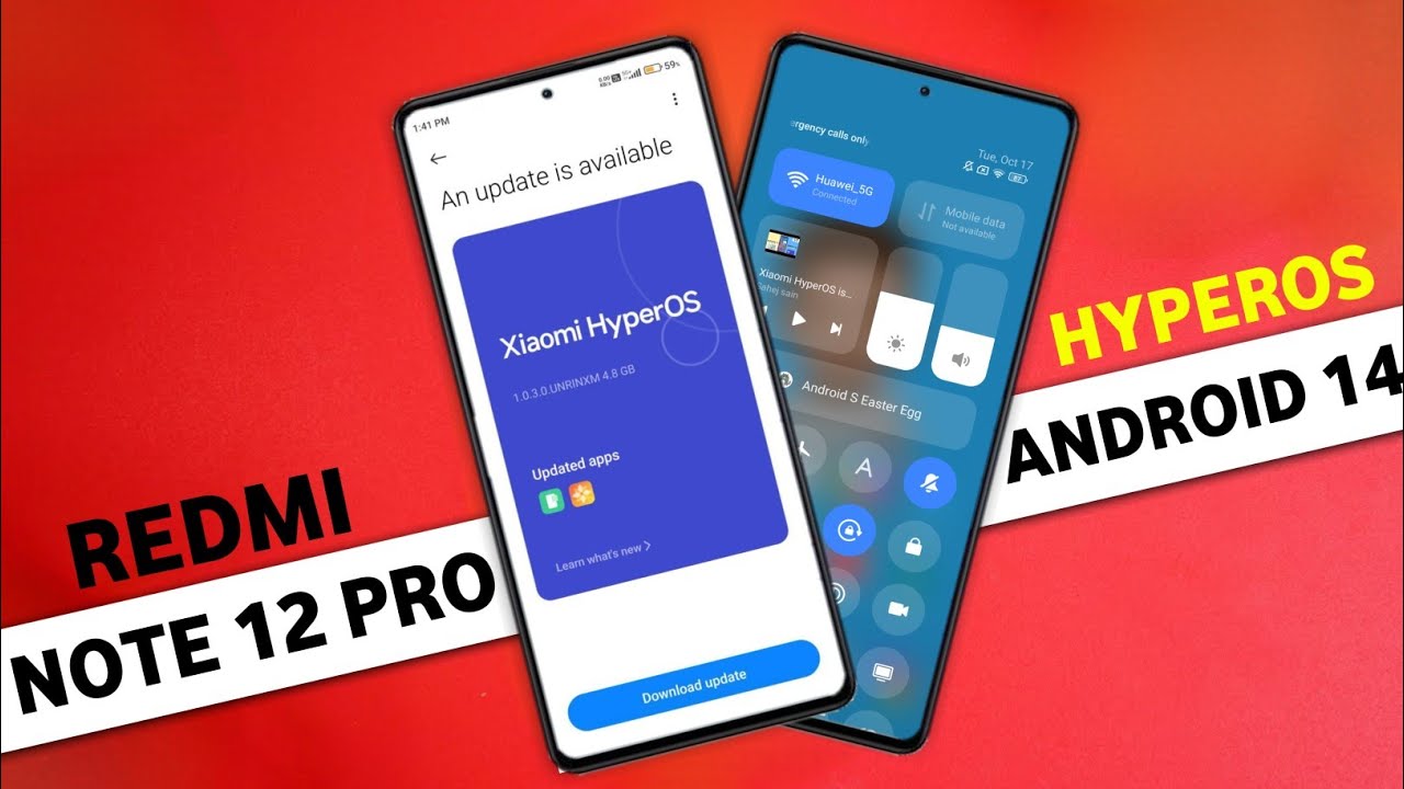 Redmi Note 12 Pro 5G HyperOS 1.0.1.0 Android 14 Update | 54+ Hidden ...