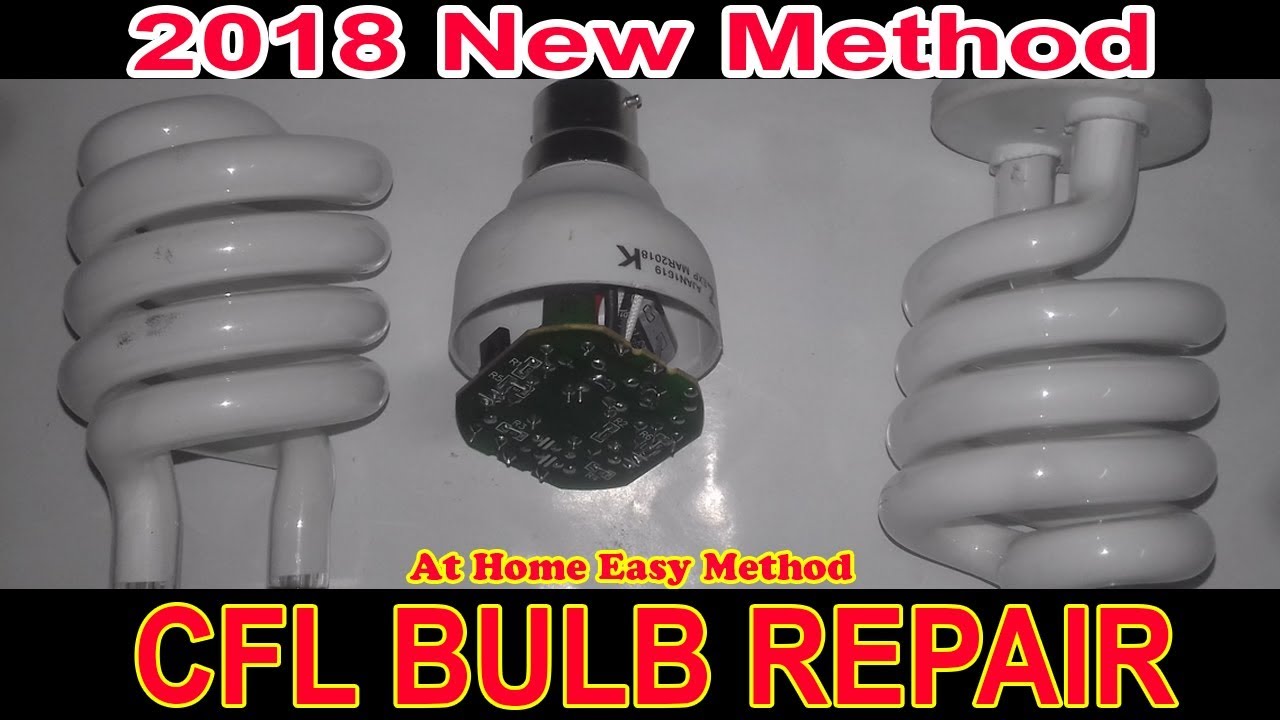 How to Repair CFL energy saver bulb at home - YouTube