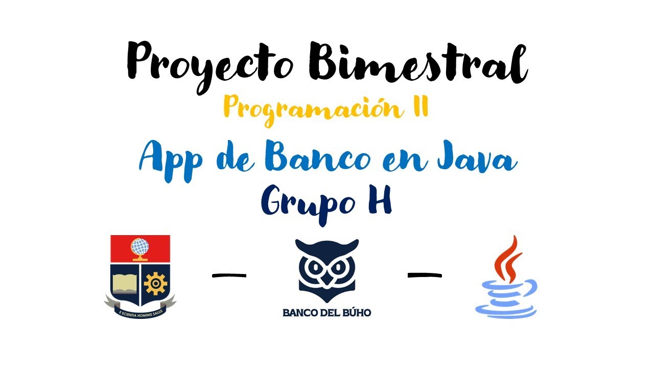 Simulación de App de Banco en Java usando file reading & writing | Proyecto Programación II ...
