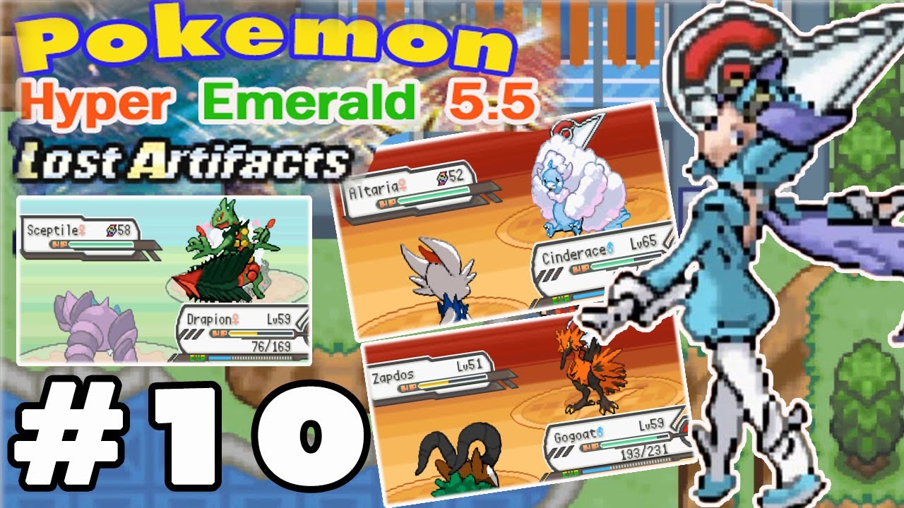 Pokemon Hyper Emerald v5.5 Lost Artifacts #10 ตะลุยยิมเมก้าโปเกม่อนบิน ! - YouTube
