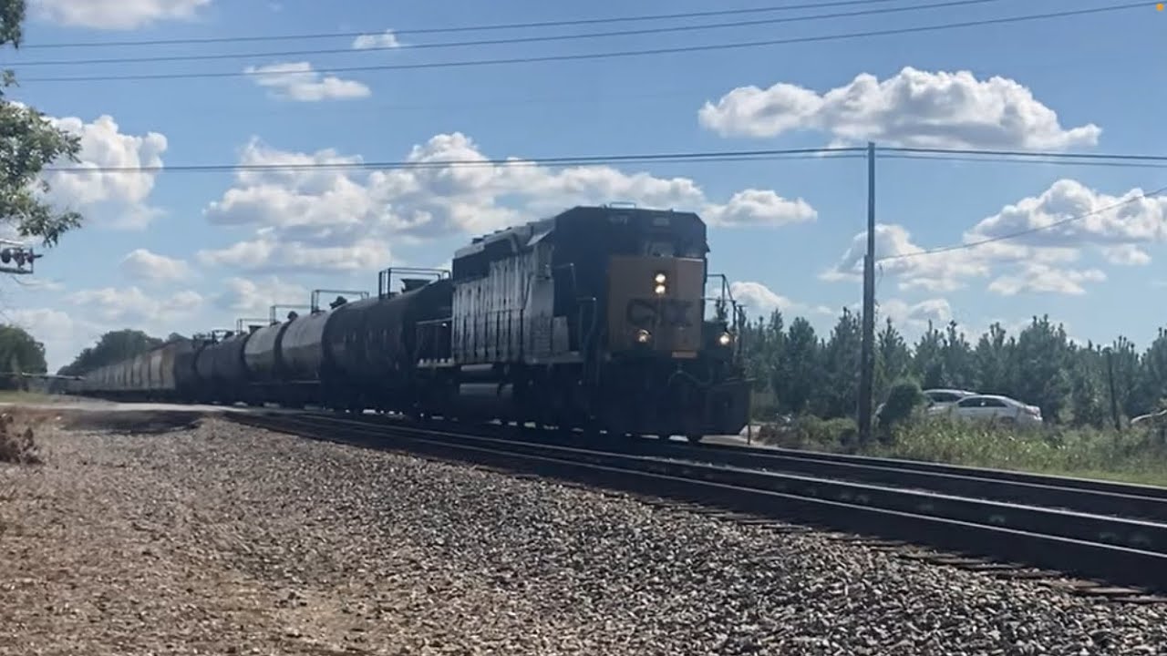 CSX 4019 SD40-3 SpongeBob Unit Leads CSX L612 NB Local Train Heading To ...