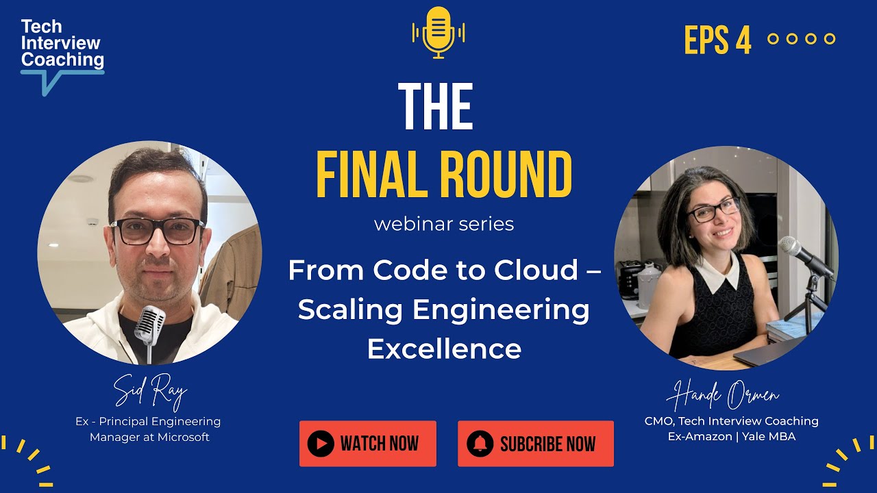 From Code to Cloud : Scaling Engineering Excellence | Tech Interview Coaching - YouTube