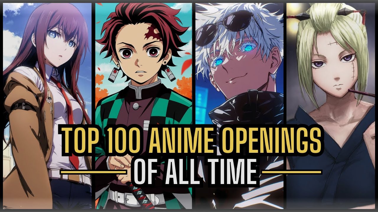 My Top 100 Anime Openings of All Time (Alternative) - YouTube