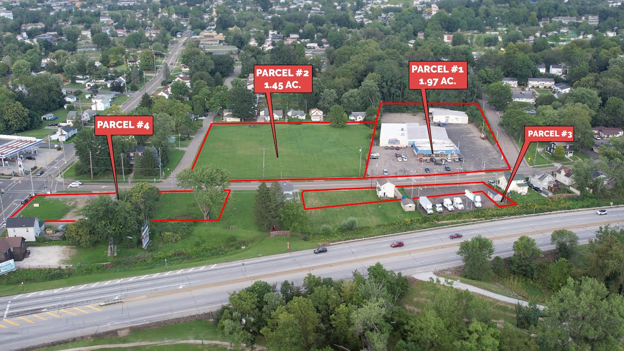 4.8 Acres Commercial Land Offered In 4 Parcels - YouTube