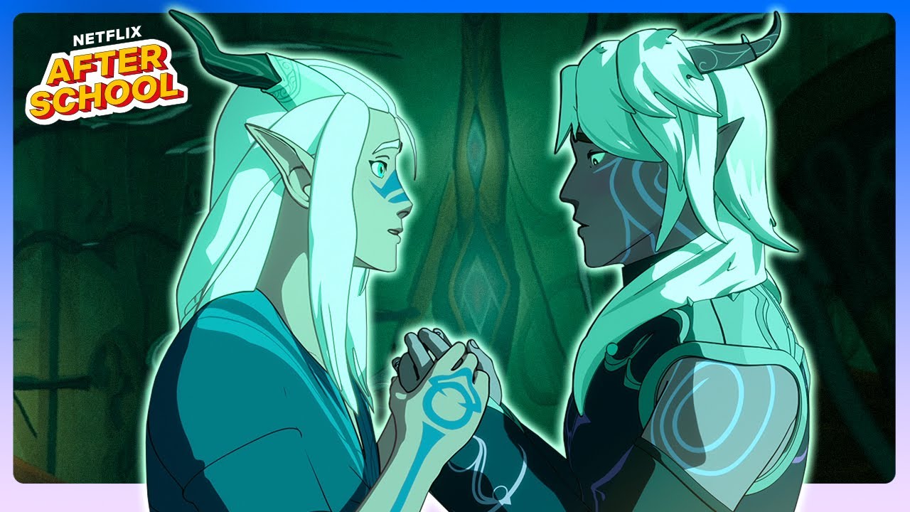 Runaan and Ethari Reunite 💞 The Dragon Prince | Netflix After School ...