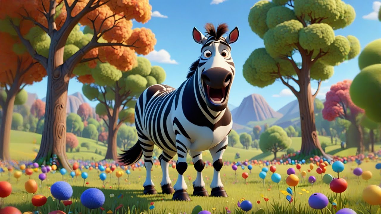 The Zebra Who Drew with Crayons 🦓🖍️ | Fun Kids Story | Preschool ...