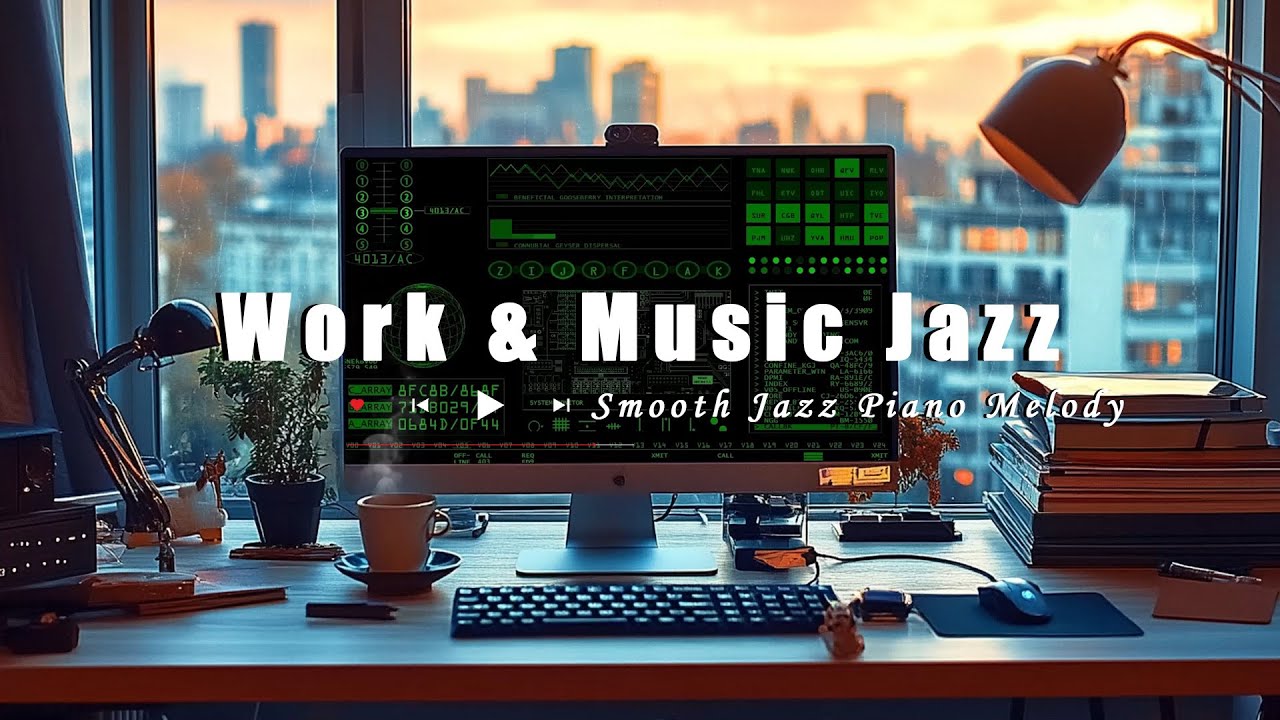 Smooth Jazz Saxophone Music for Work &Study☕Relaxing Instrumentals Jazz ...
