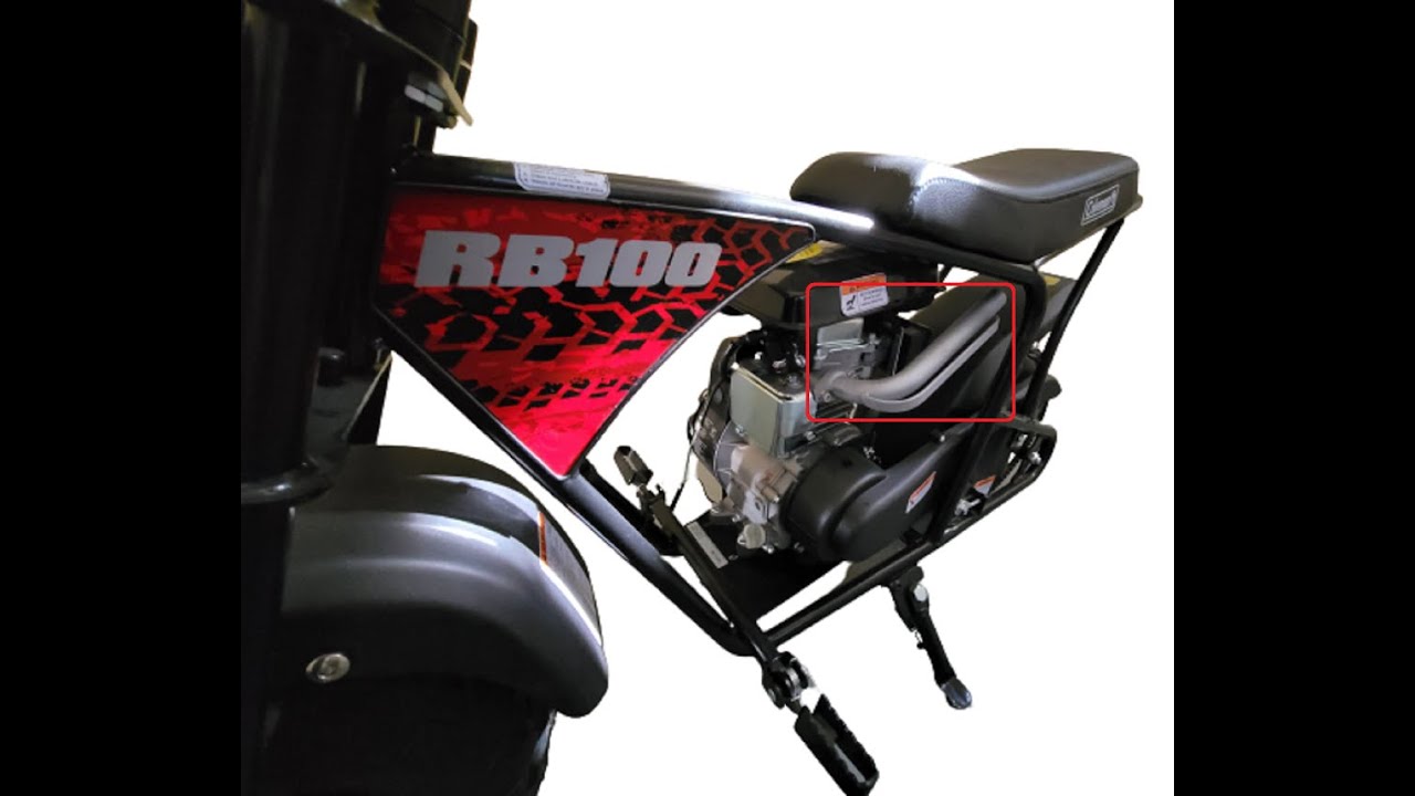 Exhaust Header for Coleman RB100 105cc or Realtree RT100 105cc Mini ...