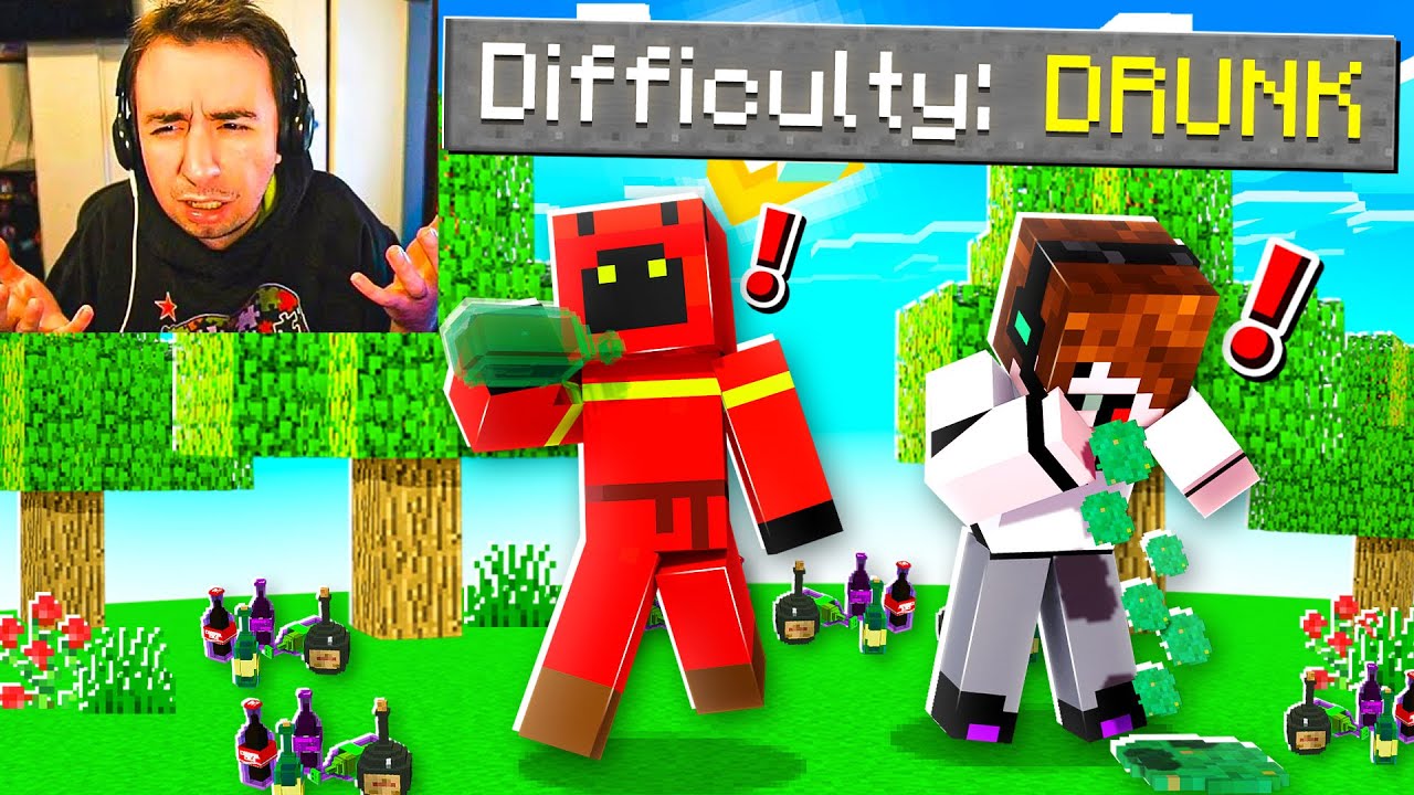 Trolling With a DRUNK Mod - Minecraft - YouTube