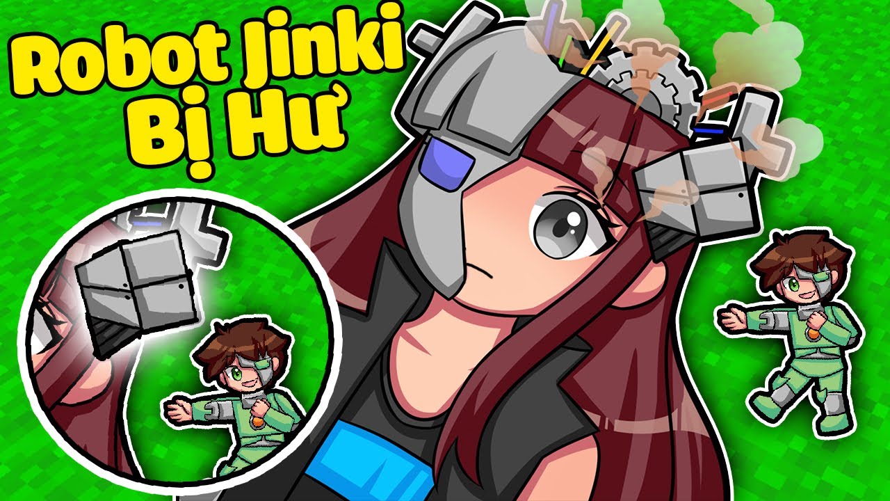 SẦU RIÊNG THỬ THÁCH GIẢI CỨU ROBOT JINKI BỊ NHIỄM VIRUS TRONG MINECRAFT ...