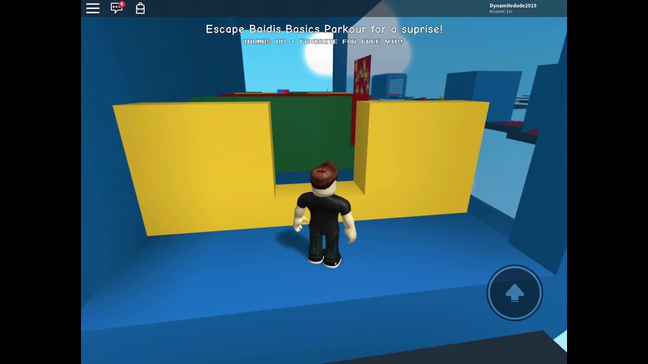 Roblox Baldi’s Basic Parkour Full Gameplay - YouTube