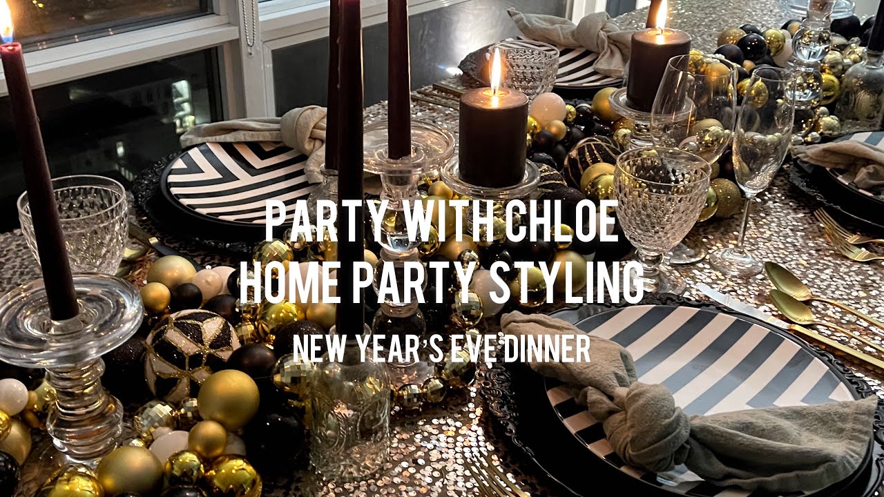Home Party Styling and Food 홈파티 스타일링과 푸드 VI-New Year's Eve Dinner Party ...