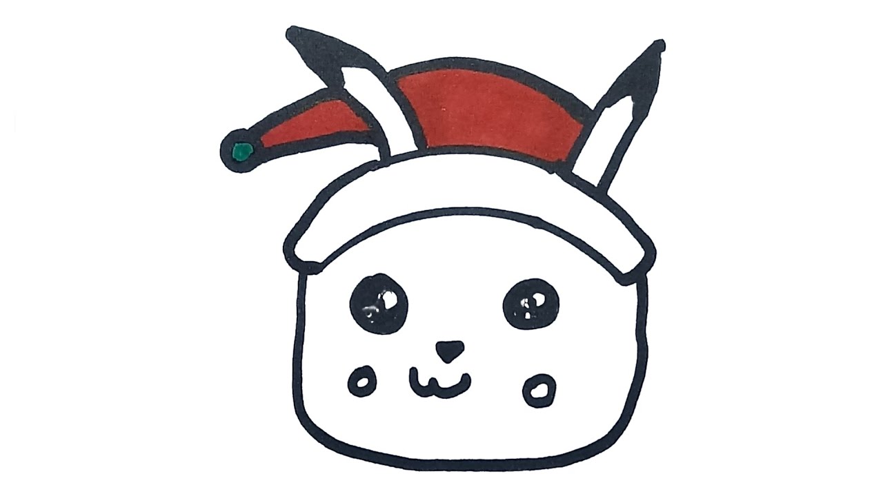 how to draw a christmas panda 🥰🥰🥰 🌲🌲🌲🌲🌲 - YouTube