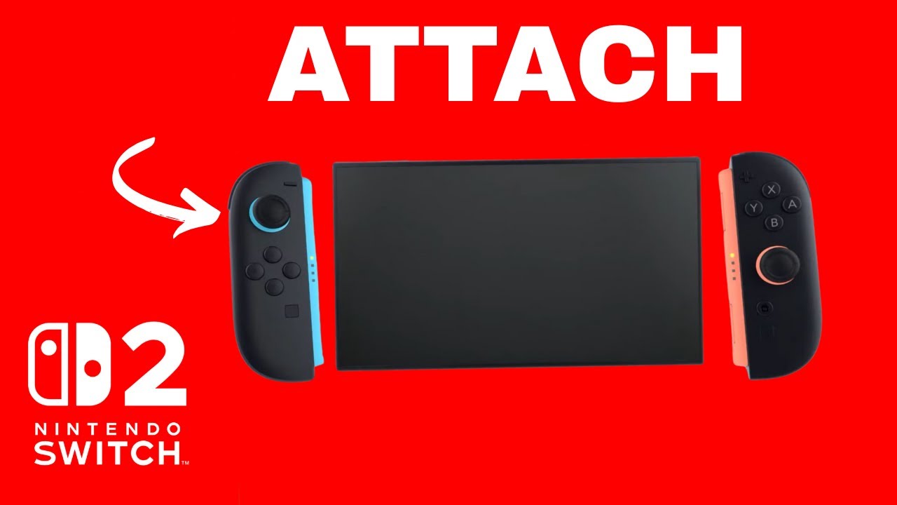 How To Attach Joy-Cons To Nintendo Switch 2 - YouTube