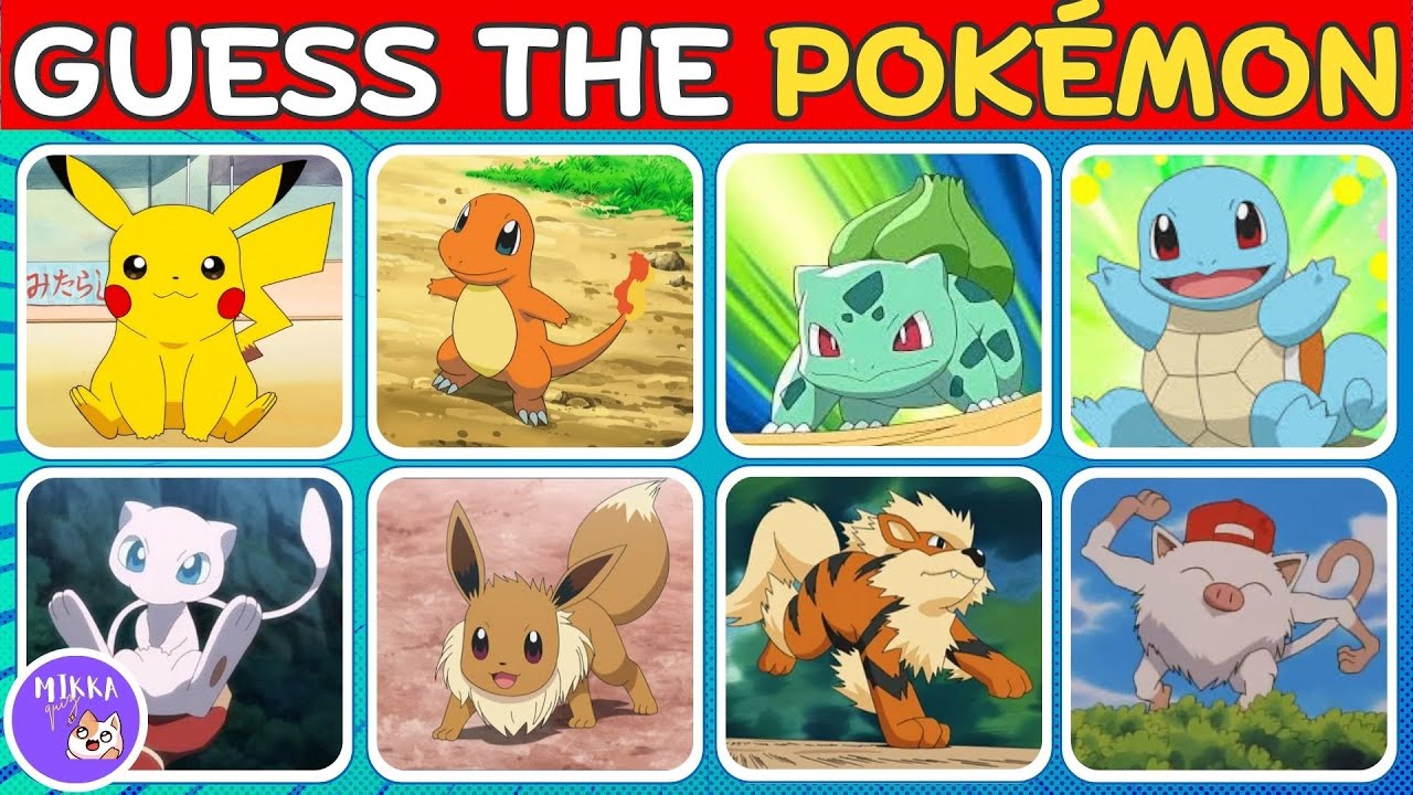 🔥 Guess the GEN1 Pokemon Quiz | Generation 1 Edition 🐉- All Gen 1 ...