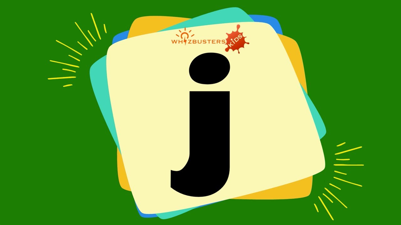 The letter j with examples and pictures - YouTube
