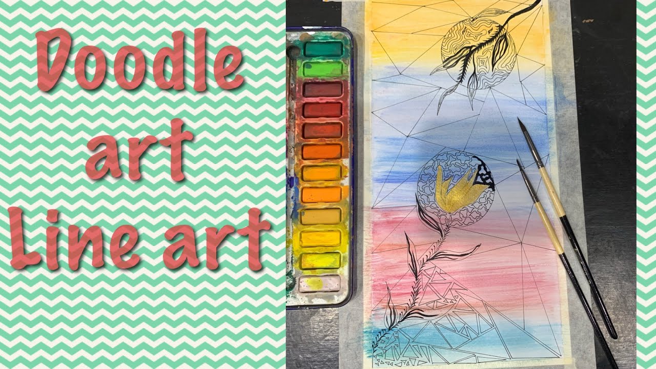 Simple Doodle art |easy line art design| for beginners - YouTube