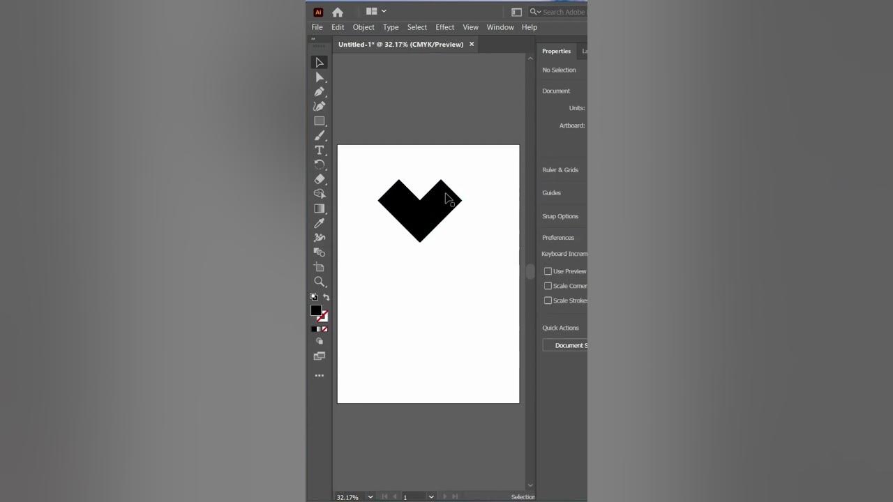 How to Create Heart Shape in Illustrator | Love | Heart Drawing ...