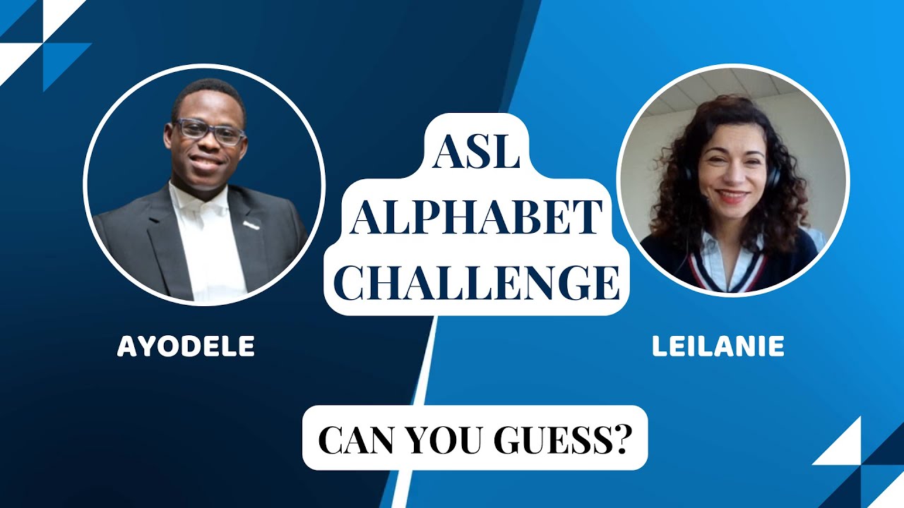 ASL ALPHABET CHALLENGE WITH MY STUDENT - YouTube