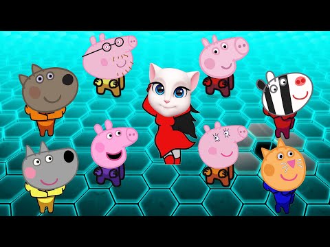 (Talking Tom and Peppa Pig) Among Us distraction dance animation