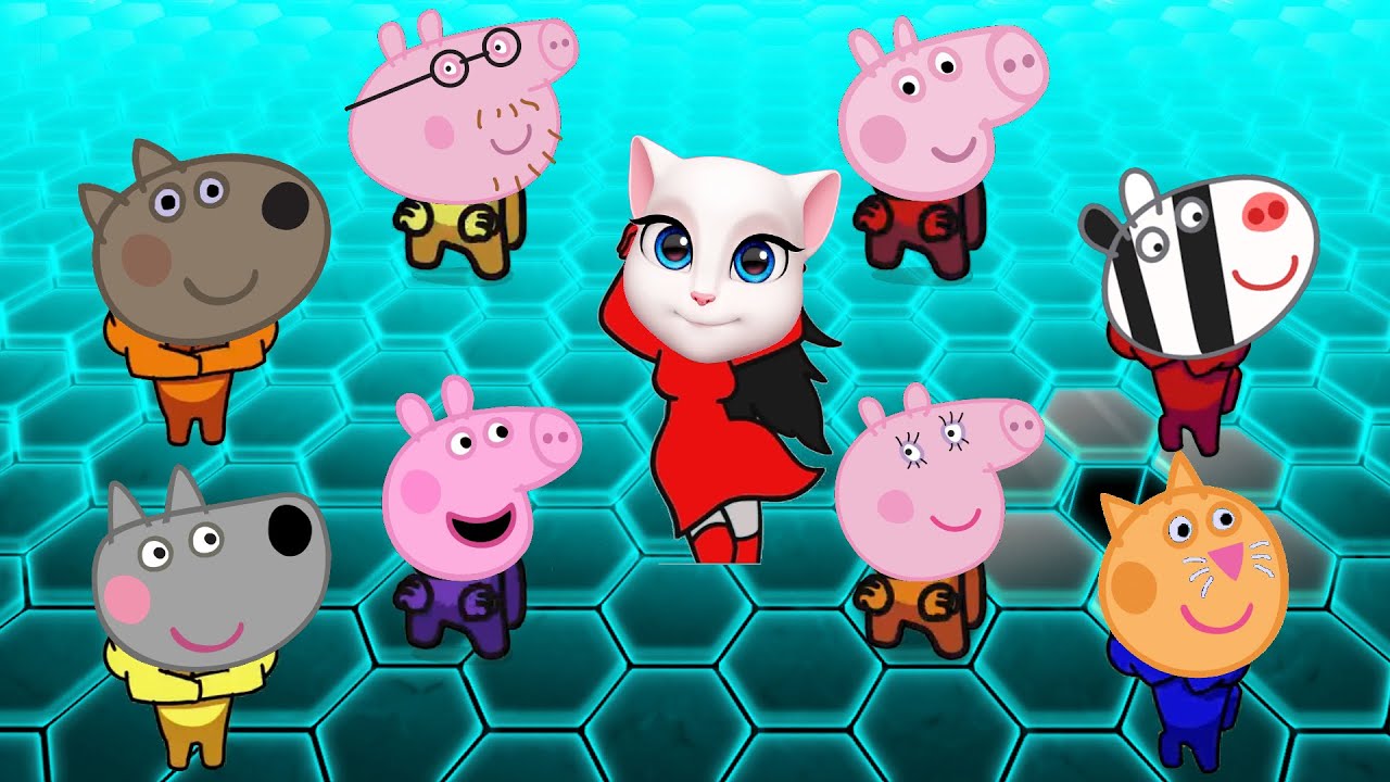 (Talking Tom and Peppa Pig) Among Us distraction dance animation - YouTube