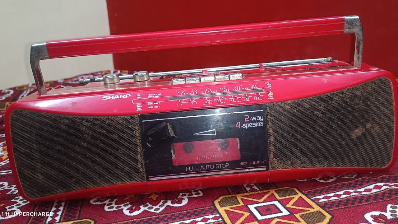 Cassette Tape RecorderSharp Tape Recorder Japan 2 in 1 Radio FM model ...