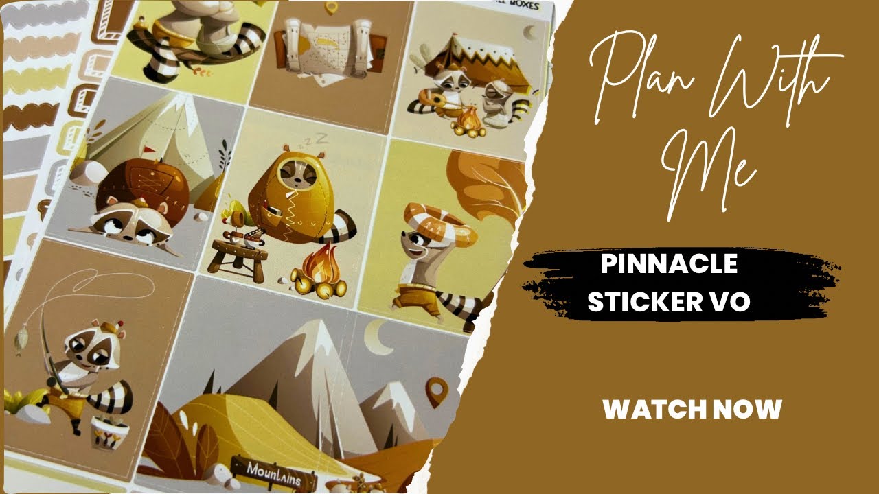 Plan With Me// Featuring Pinnacle Sticker Co// Avalon and Ninth - YouTube