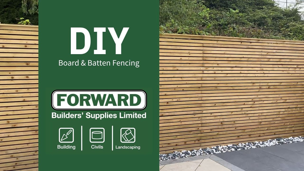 How To Create Board & Batten / Hit & Miss / Slatted Fencing - YouTube
