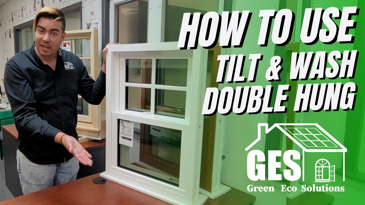 How To Operate Tilt and Wash Double Hung Windows - YouTube