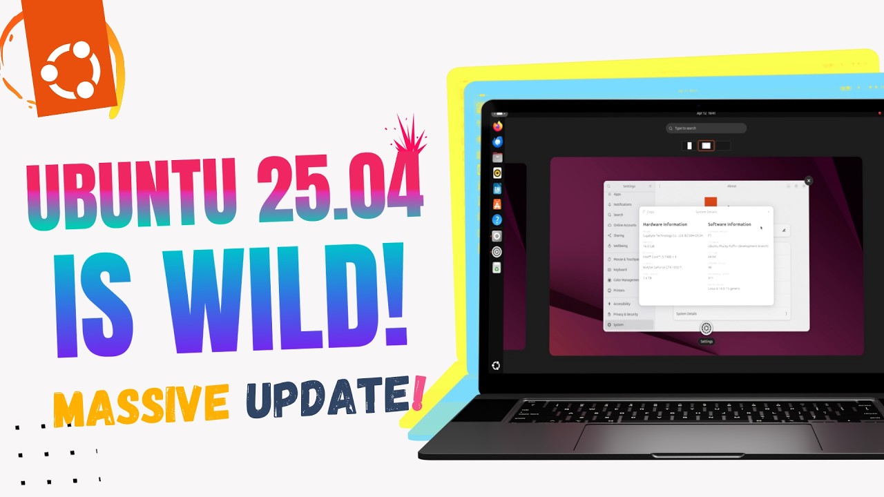 Ubuntu 25.04 RELEASED! GNOME 48, HDR, NTSYNC, WellBeing & More! (For ...