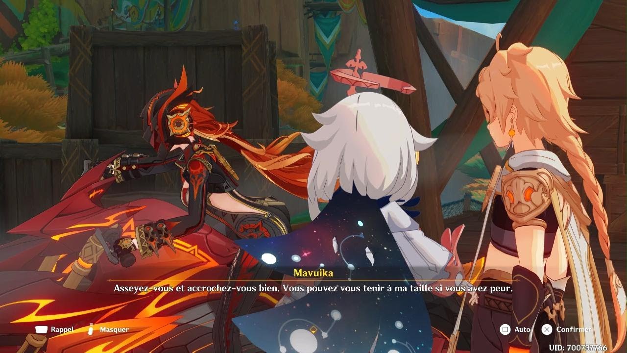 Aether et Paimon font de la moto avec Mavuika 😱😂 Genshin Impact 5.3 ...