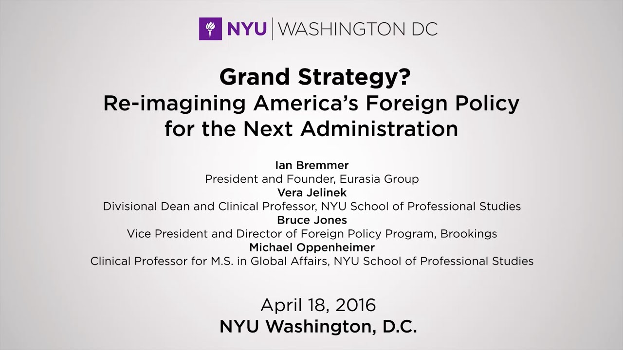 A Grand Strategy? Re-imagining America's Foreign Policy for the Next ...