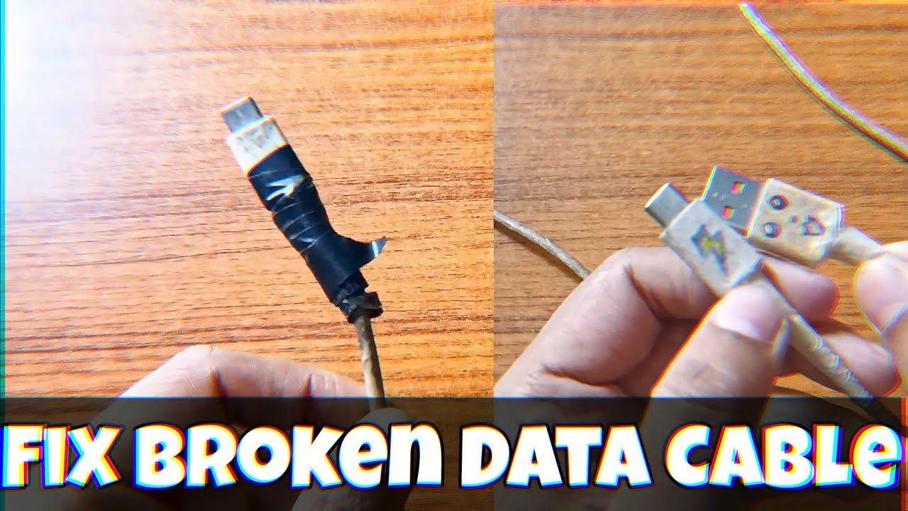 The 5 Minute Fix to Repair Your Broken USB Charging Data Cable - YouTube