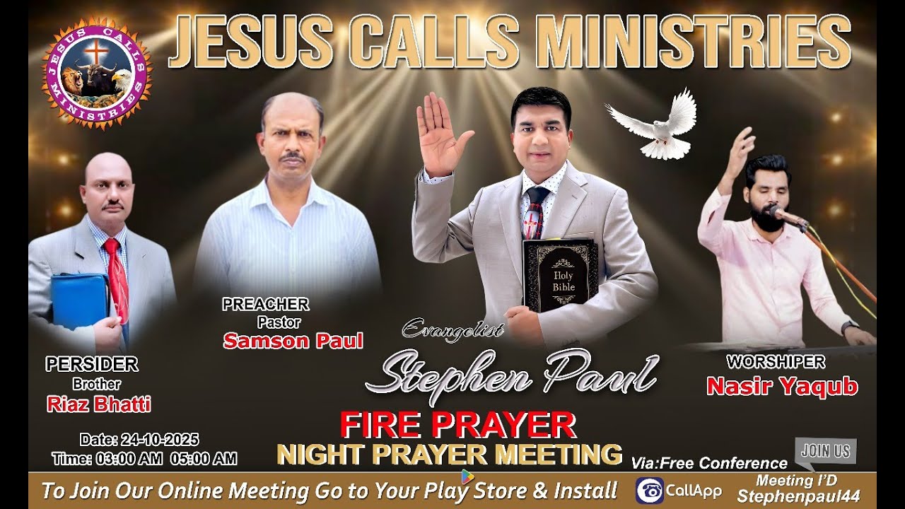 Jesus Calls Ministry (Live Meeting 24-October-2025) Norway Oslo - YouTube