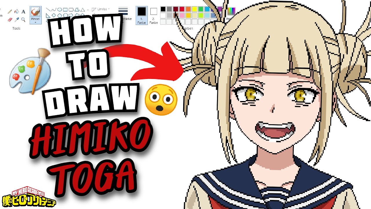 SPEED PAINT How To Draw HIMIKO TOGA With MS PAINT YouTube speed-paint-how-to-draw-himiko-toga-with-ms-paint-youtube