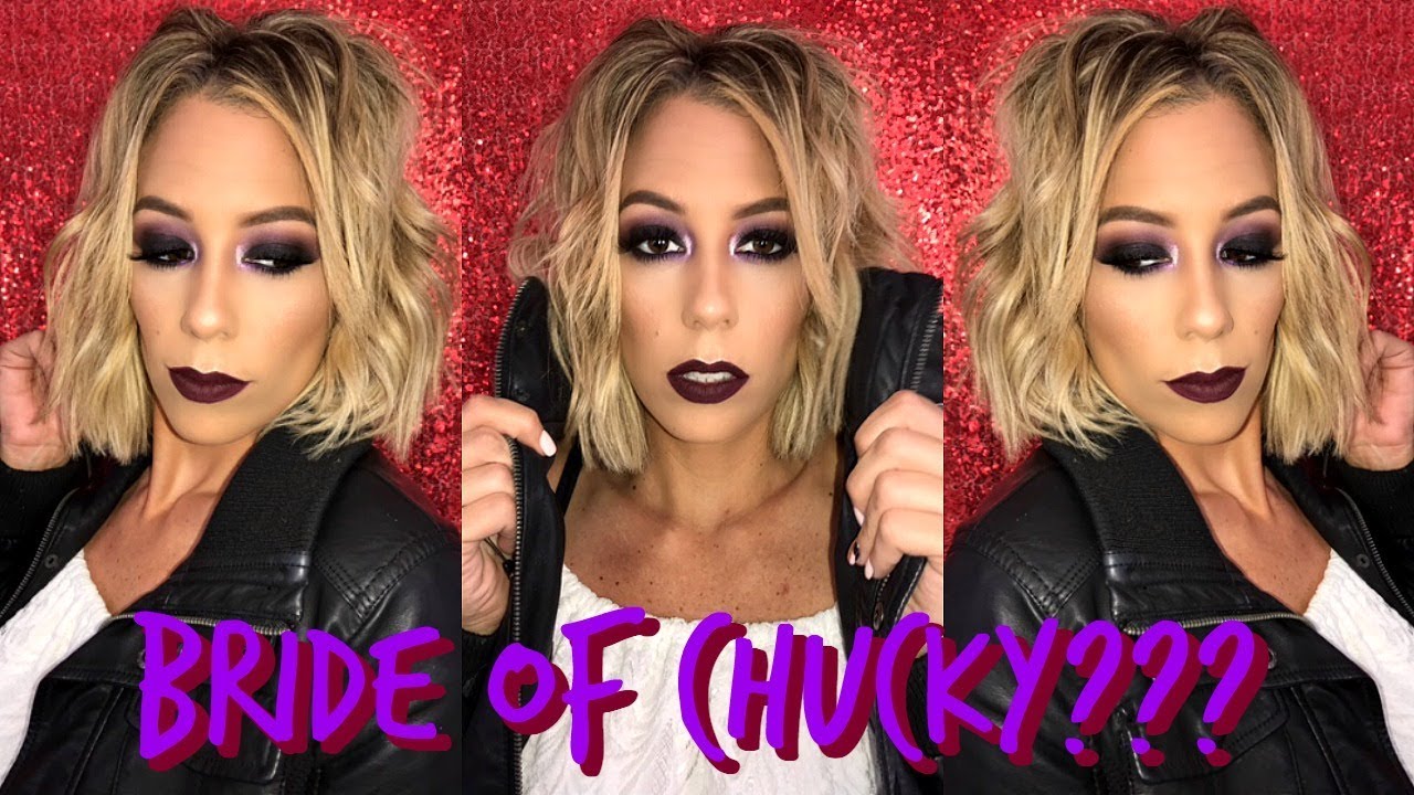 Bride of Chucky Inspired Smokey Glam | Halloween Makeup Tutorial - YouTube
