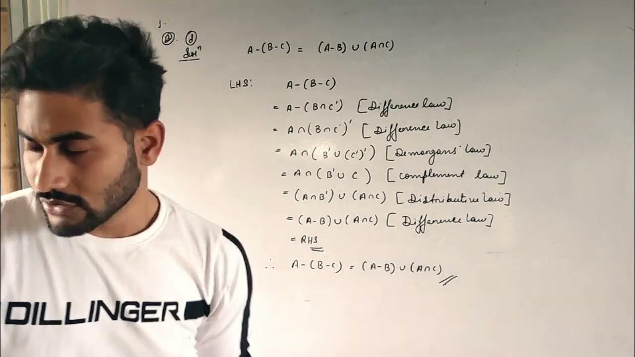 Class 9 | Advanced Mathematics | Chapter 2 Sets | Exercise 2.4 Question 1 B (d & e ...