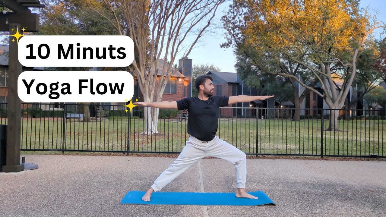 10 Minutes Yoga Flow | Full Body Yoga | Yogic Fitness | Kundan Mishra ...