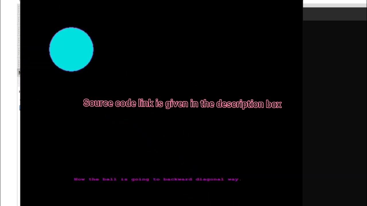 Moving a Ball ( Vertically, horizontally, diagonally ) in computer graphics in C / C++. - YouTube