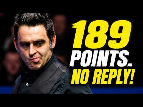 Ronnie O'Sullivan Scored 189 Unanswered Points Against Gary Wilson!