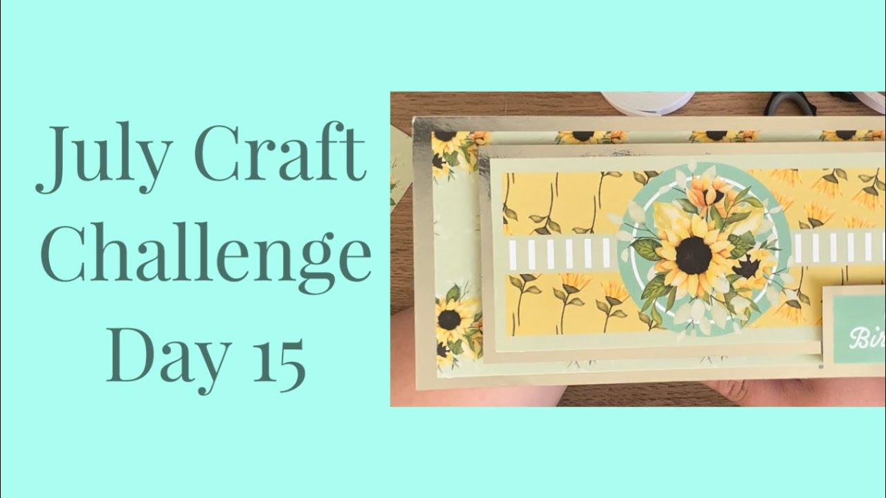 July Craft Challenge - Day 15 - Craft with Paper Boutique - YouTube