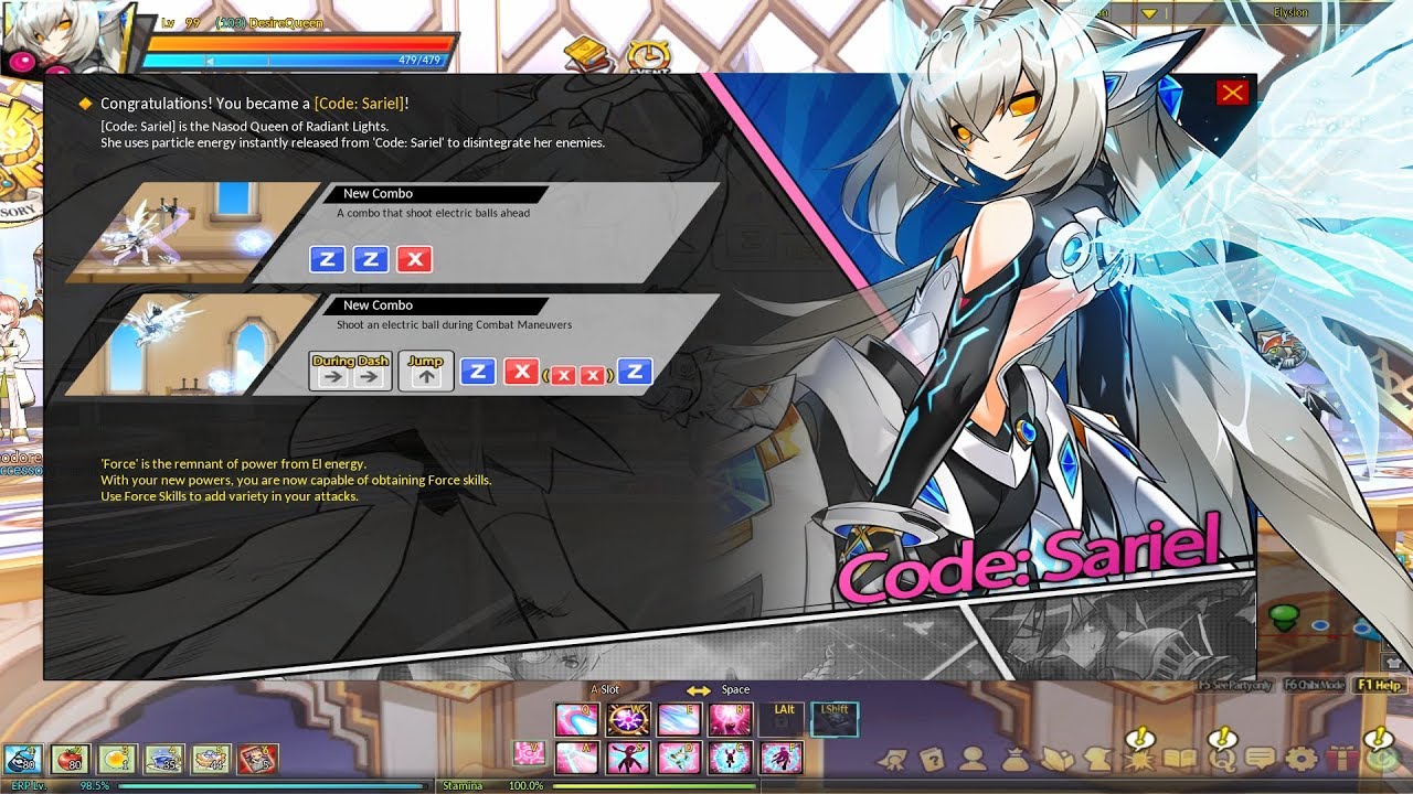 [Elsword] Eve Level 99 Unlock 3rd Job Quest [Code Sariel] - YouTube