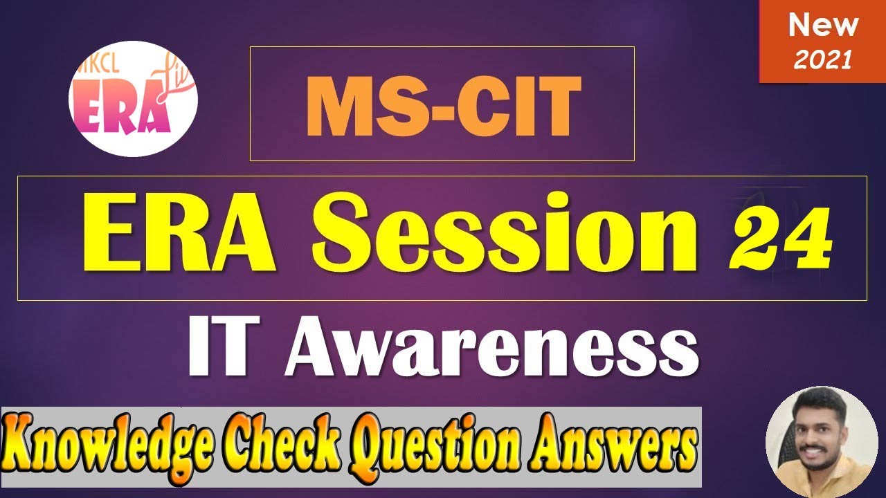 MSCIT ERA Live Session-24 Knowledge Check | MS-CIT era Live Session 24 ...