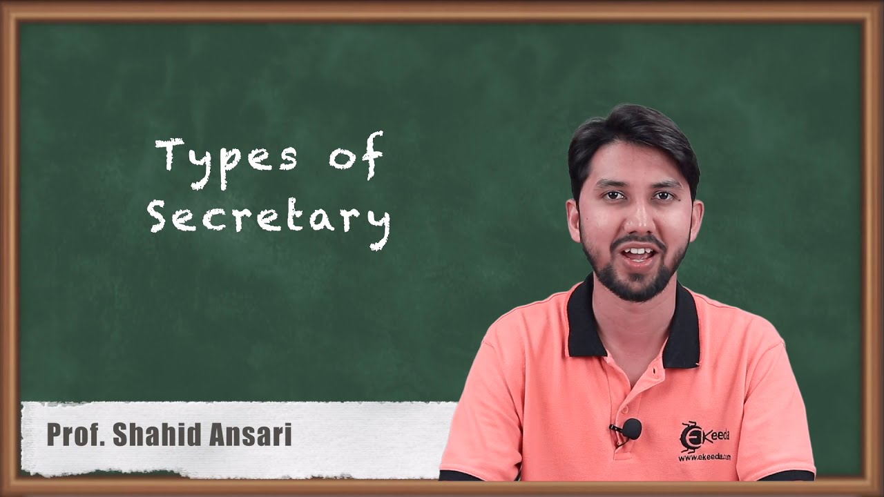 Types of Secretary - Secretary - Secretarial Practice - YouTube